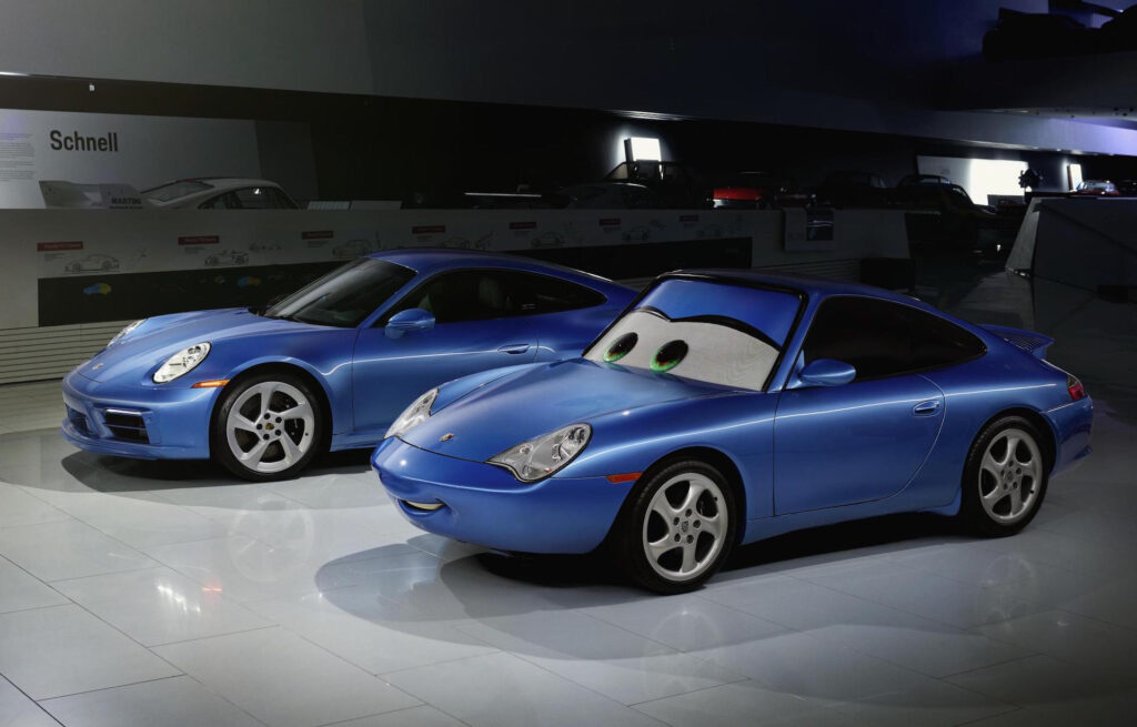Porsche dá vida a Sally Carrera, do filme Carros - Vrum